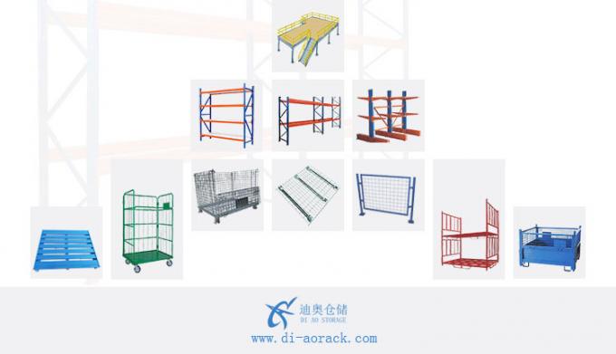 Warehouse Heavy Duty Foldable and Stackable Steel Stillage Cage