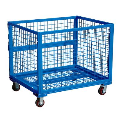 Heavy Duty Warehouse Portable Galvanized Folding Wire Mesh Storage Cage ...