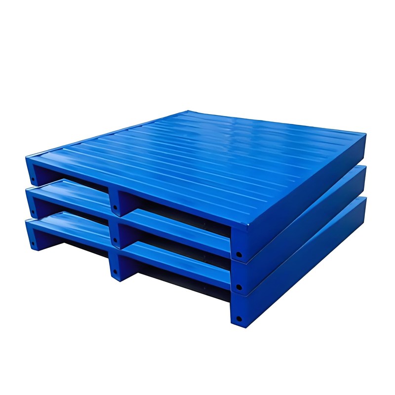 Single-Side Steel Iron Pallets Metallic Pallet For Warehouse