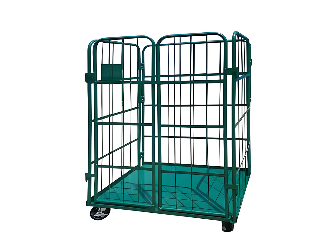 Mesh Heavy Duty Cage Trolley Logistic Warehouse Industrial Workshop ...