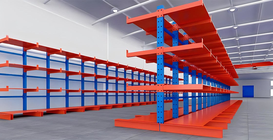 China Structural Powder Coated Double Sided Cantilever Racking ...