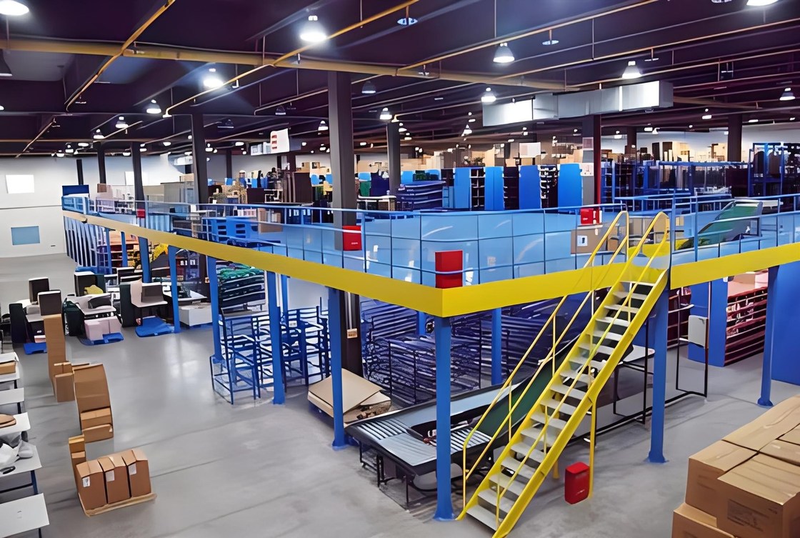 Popular Warehouse Mezzanine Floor Cantilever Racking System Mezzanine ...