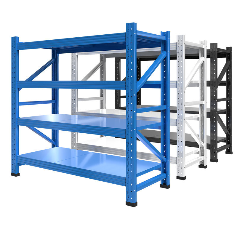 Medium Duty Rack Steel Storage Adjustable Shelving Warehouse Gondola ...