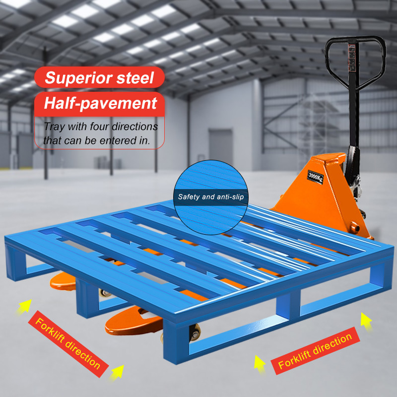 Foldable Steel Pallet Flat Iron Pallet Tray Heavy Duty Racking Steel ...