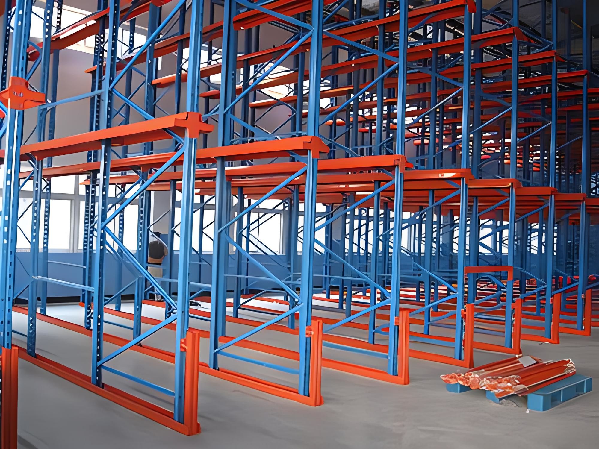 Double Deep Warehouse Racking Conventional Selective Storage Pallet ...