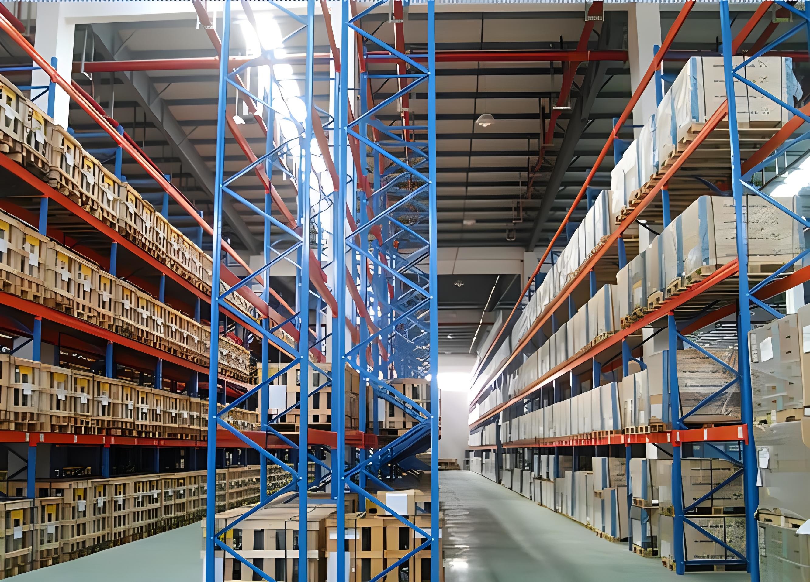 Very Narrow Aisle Racking System Heavy Duty Selective Metal Vna Pallet ...