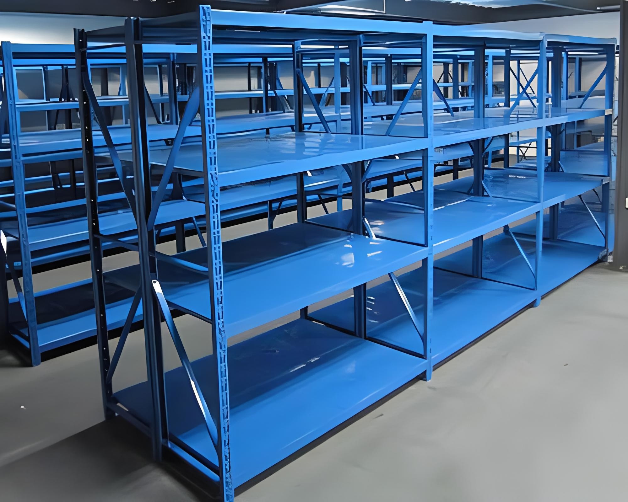 Warehouse Metal Racking Storage Medium Duty Longspan Shelving Rack