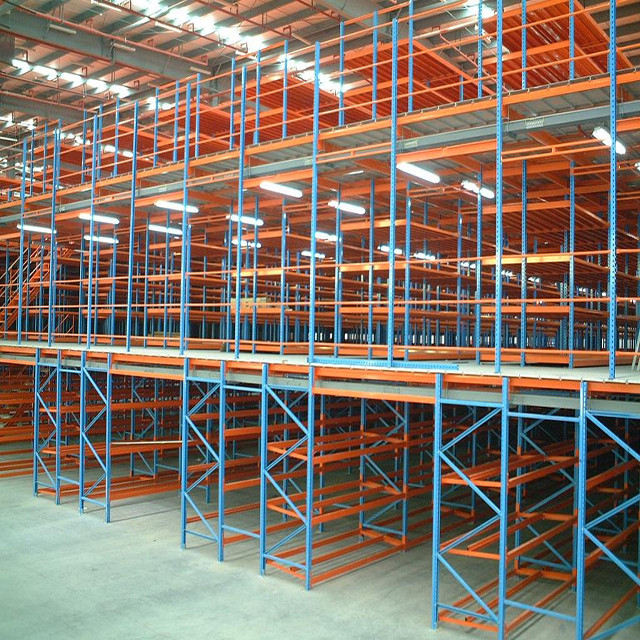 Heavy Duty Industrial Warehouse Steel Platforms Shelving Mezzanine ...