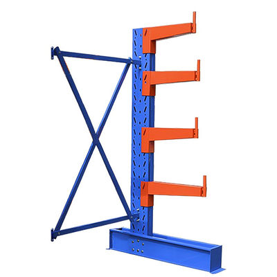 Single Double Side Cantilever Metal Storage Racks Shelf Warehouse Pipe ...