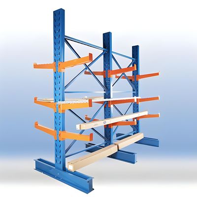 Vertical Cantilever Racking Heavy Duty Light Duty Double Faced Steel ...